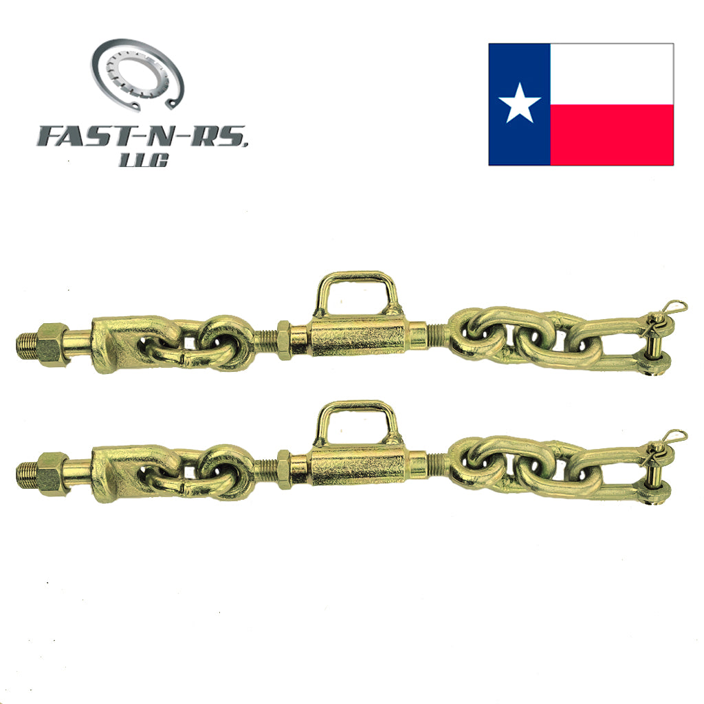 2 Univeversal 3 Point Hitch Tractor Chain Stabilizers